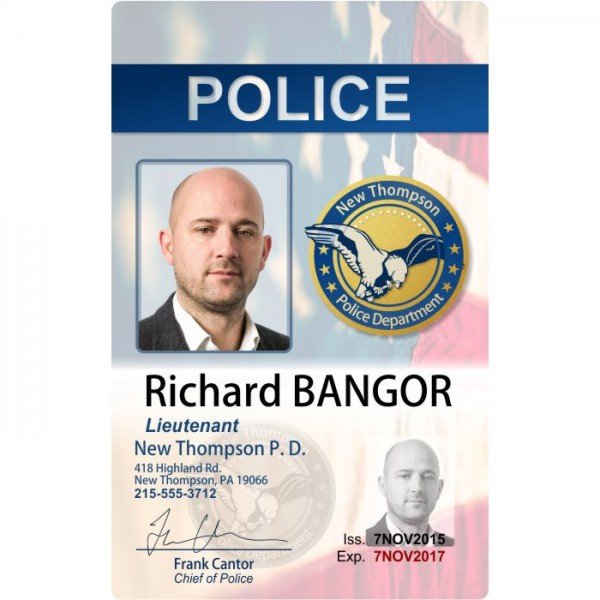 Custom Police & Fire Service Photo ID Cards | InstantCard