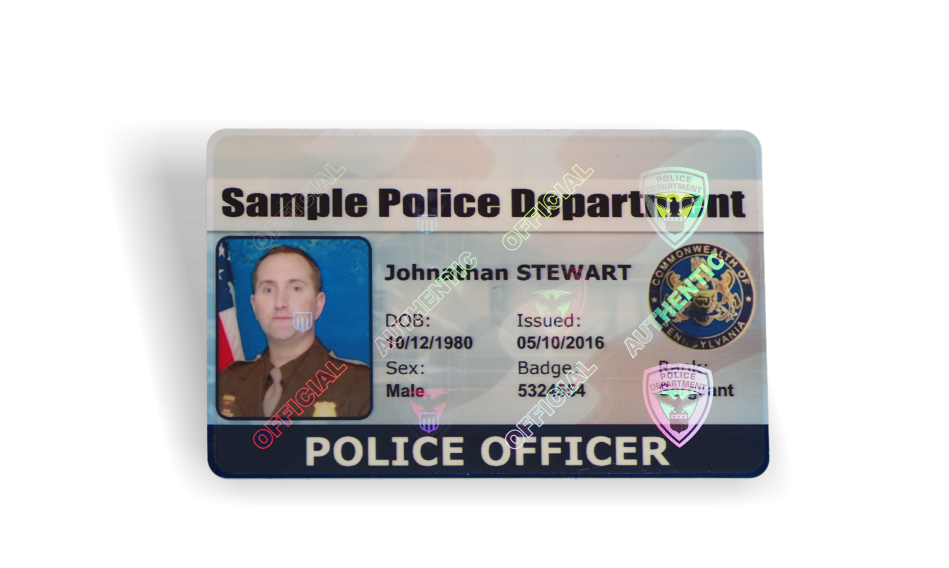 Custom Police Fire Service Photo ID Cards InstantCard 60 OFF Custom Police Fire Service Photo ID Cards InstantCard 60 OFF
