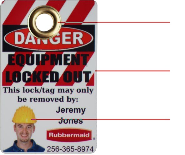 Durable, PVC Photo Lockout-Tagout Tags | InstantCard