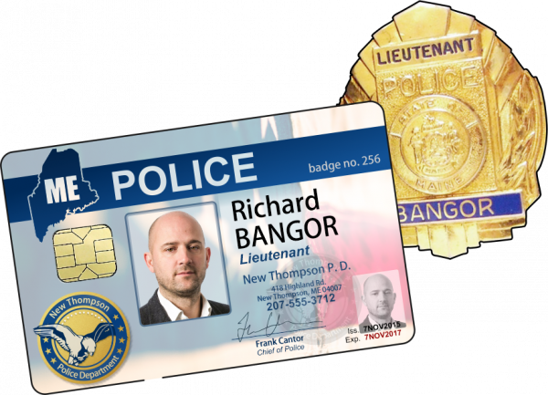 Custom Police & Fire Service Photo ID Cards | InstantCard