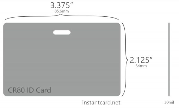 Standard ID Card Size & Dimension Information